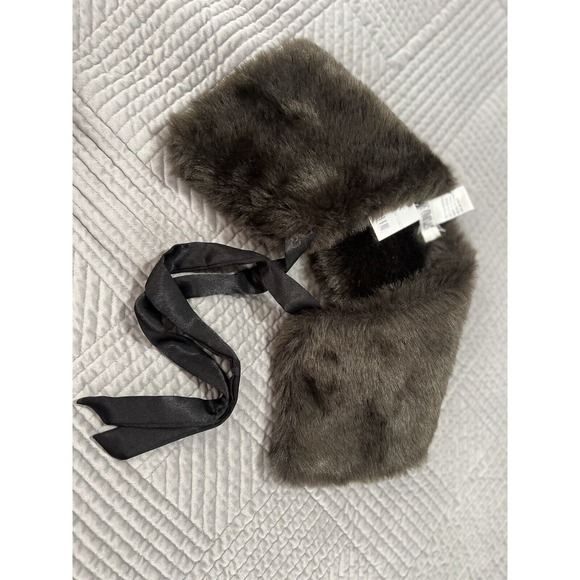Studio 36 | Accessories | New Brown Faux Fur Fox Collar With Black ...